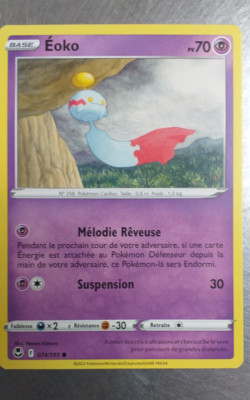 Pokémon Card Éoko 074/195 Silver Tempest, From The Booster, French | eBay