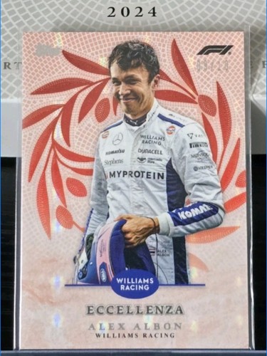 /10 Alex Albon Topps Eccellenza F1 Trionfo Red Parallel Williams | eBay