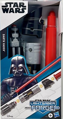 Star Wars Lightsaber Forge Darth Vader Extendable Red Lightsaber | eBay