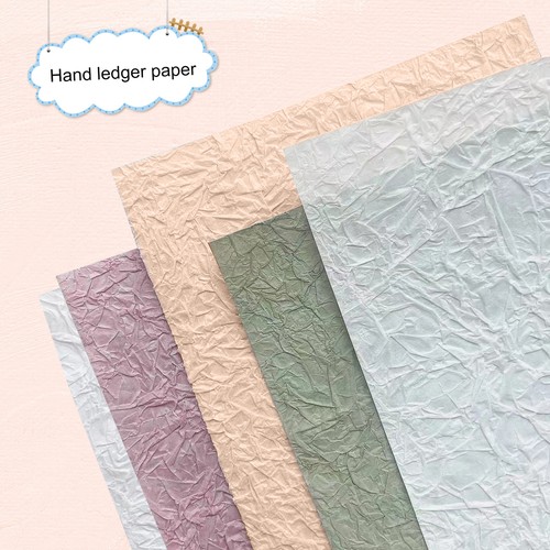 5pcs Collage Materials Double Layer Diy Handbook Pleated Paper Collage ...