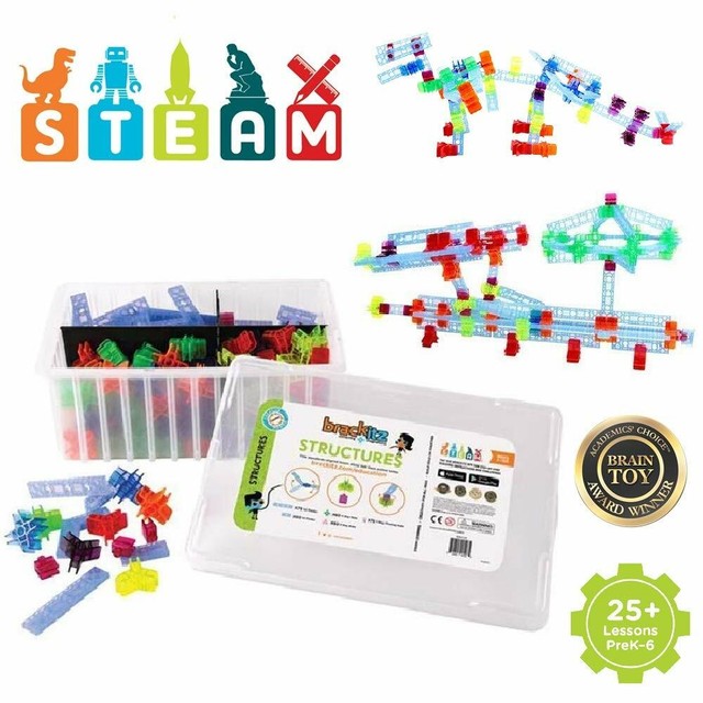 320pc Brackitz Structures Educational Stem Building Classroom Set No ...