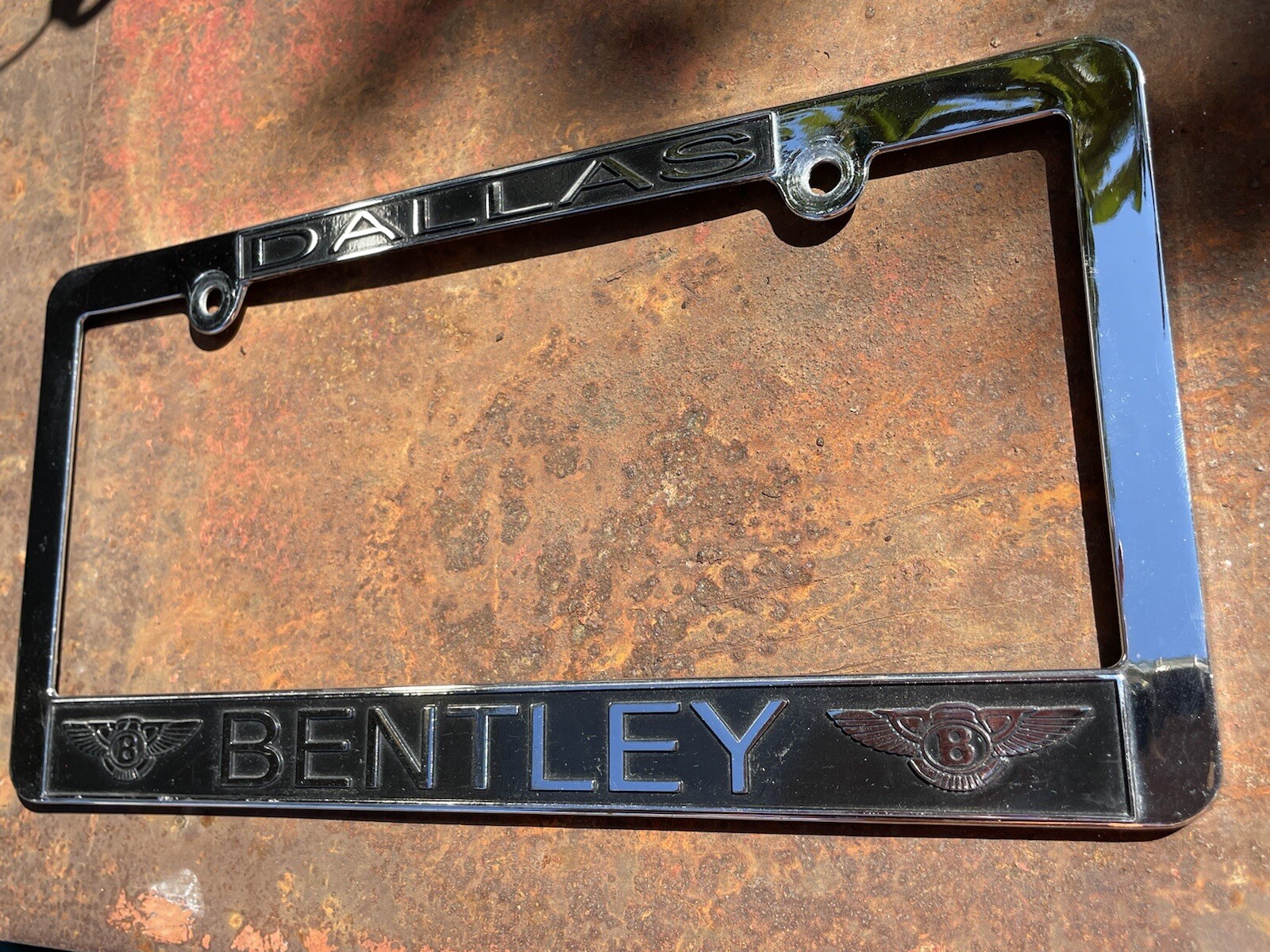 BENTLEY LICENSE PLATE FRAME 1 BENTLEY OF DALLAS TEXAS NEW!!! ONE (1 ...