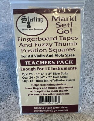 Mark! Set! Go! Fingerboard Tape All Violin/Viola Sizes Teachers Pack ...