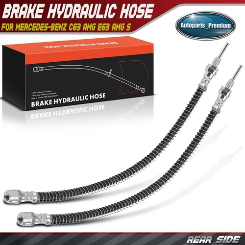 Rear Left & Right Side Brake Hydraulic Hose for Mercedes-Benz C63 AMG ...