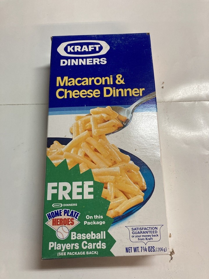 Sealed 1988 kraft mac & cheese full box Cal Ripken Darryl strawberry ...