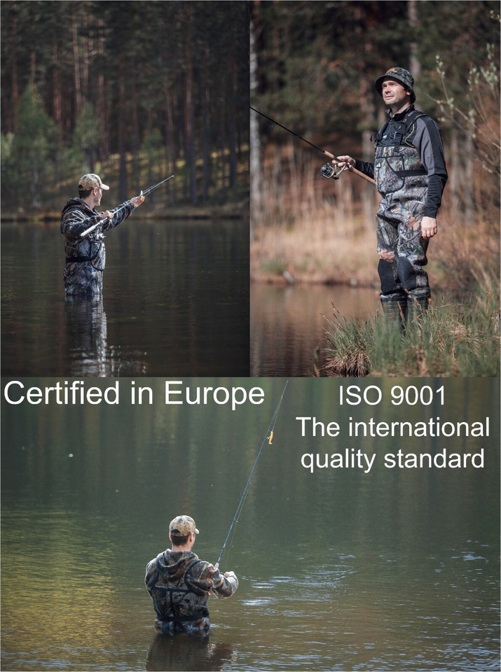 Winter Neoprene Chest Waders for cold water Warm 100% Waterproof ...