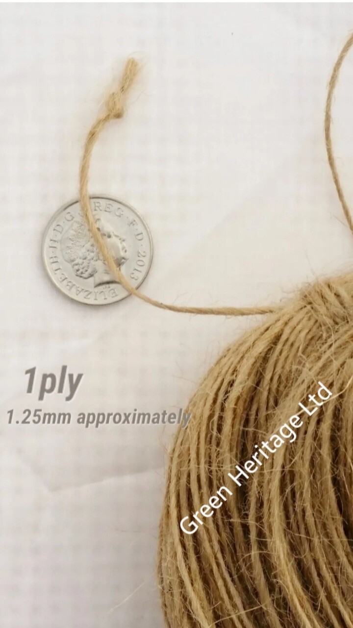 1Ply 1m-1000m Natural Brown Soft Jute Twine Sisal String Rustic Shabby ...