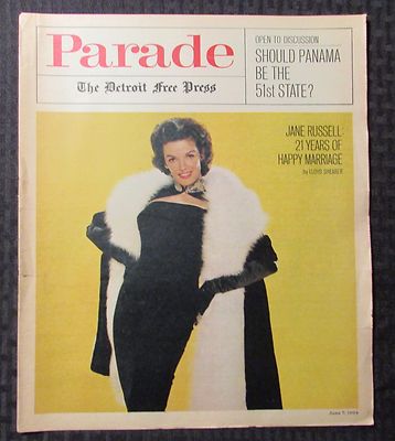1964 June 7 PARADE Magazine VG 4.0 Jane Russell | eBay