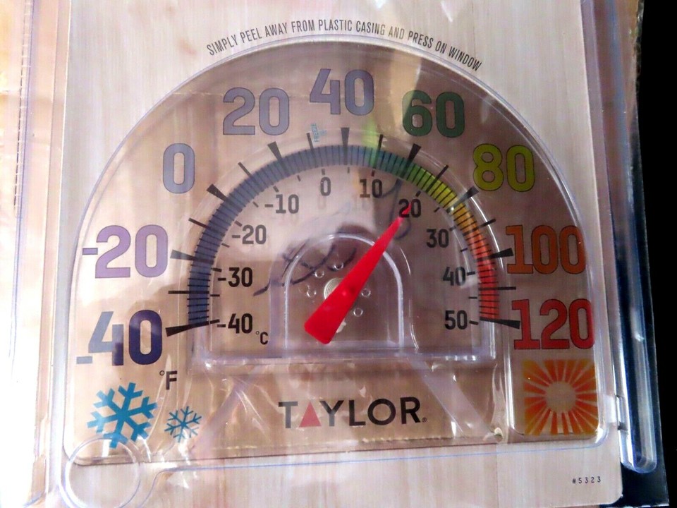 Taylor Window Cling Thermometer Indoor/outdoor #5323 NEW | eBay