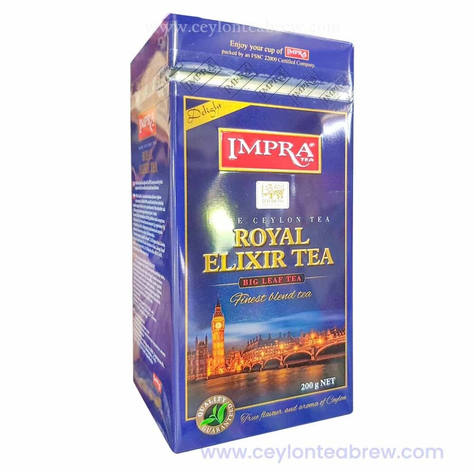 Impra Ceylon Natural Royal Elixir finest blend big leaf tea Rich in ...
