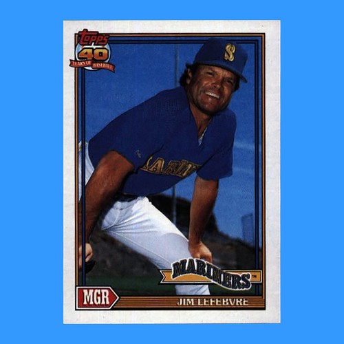 1991 Topps Baseball #699 - Jim Lefebvre MGR, TL Seattle Mariners NM-MT ...