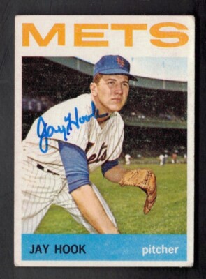 1964 Topps Jay Hook Card #361 Autograph Signed Mets | eBay