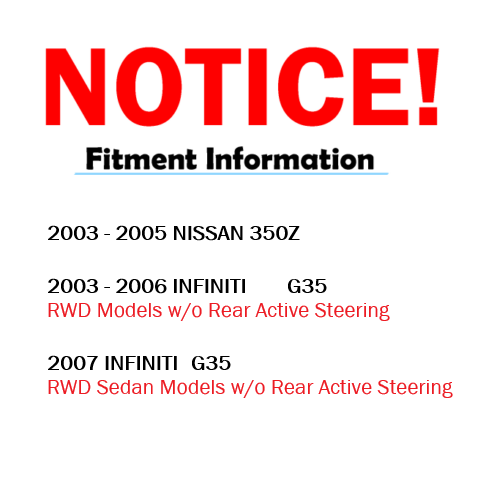 Power Steering Rack Pinion w/ Tie Rods for 03–05 Nissan 350Z 03–07 ...