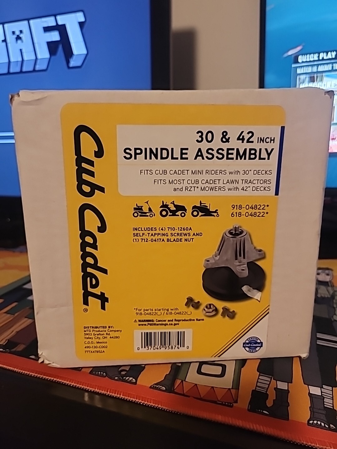 Part# 490-130-C002 Genuine OEM MTD Cub Cadet Spindle Assembly 6.3" Dia ...