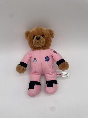NASA Bear Astronaut Plush Aurora Stuffed Animal Pink Space Suit 12" | eBay