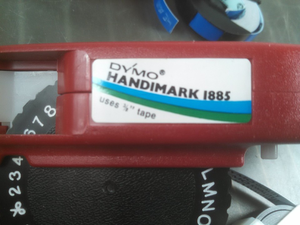 Lot of 2 Vintage Dymo 1885 3/8" Hand Held Label Makers with extras. | eBay