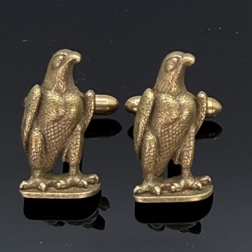 Vtg 3D High Relief Gold Tone Bald Eagle Cufflinks Patriotic | eBay