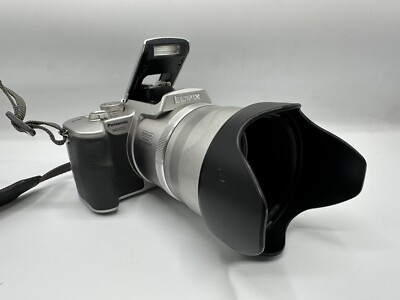 PANASONIC LUMIX DMC-FZ20 CAMERA w/ Cap, Hood Battery SD Card Charger ...