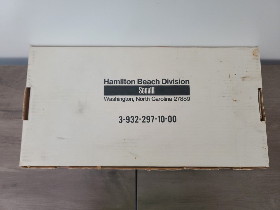 Vtg NOS Hamilton Beach Scovill Electric Knife Switchblade Avocado W ...