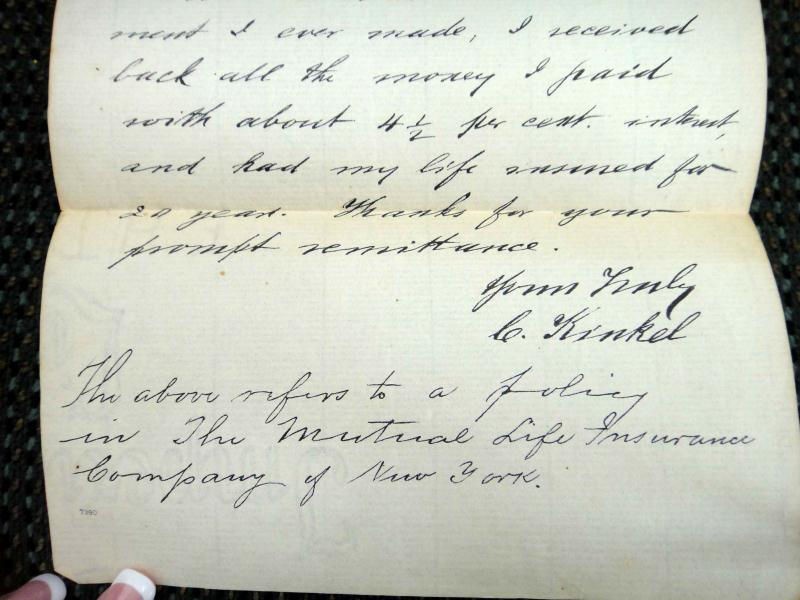 1899 antique CITIZENS BANK LETTER shelbyville ky Francis Maguire Jr. K ...