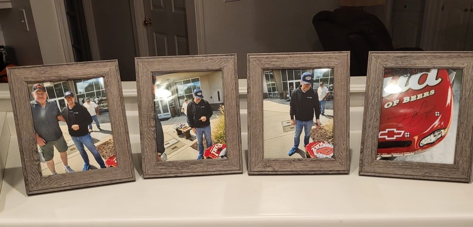 An Awesome Pool Table Light. #8 Dale Jr Car with authenticated ...