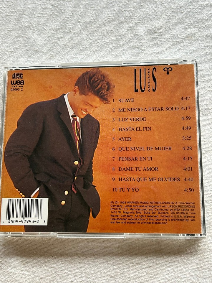 Luis Miguel - Aries CD 1993 Latin Pop WEA Latina 92993-2 | eBay