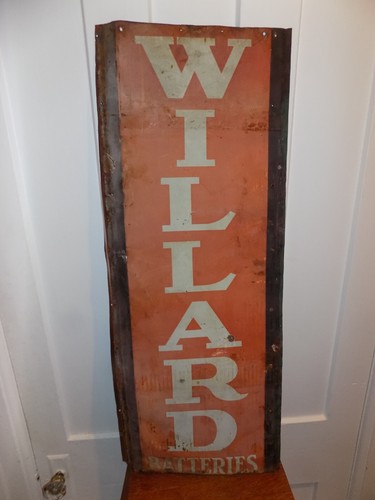 Vintage Willard Batteries Tin Sign | eBay