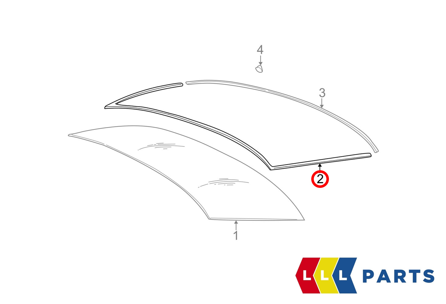 GENUINE BMW 5 SERIES E39 REAR WINDSHIELD UPPER MOULDING SEAL ...