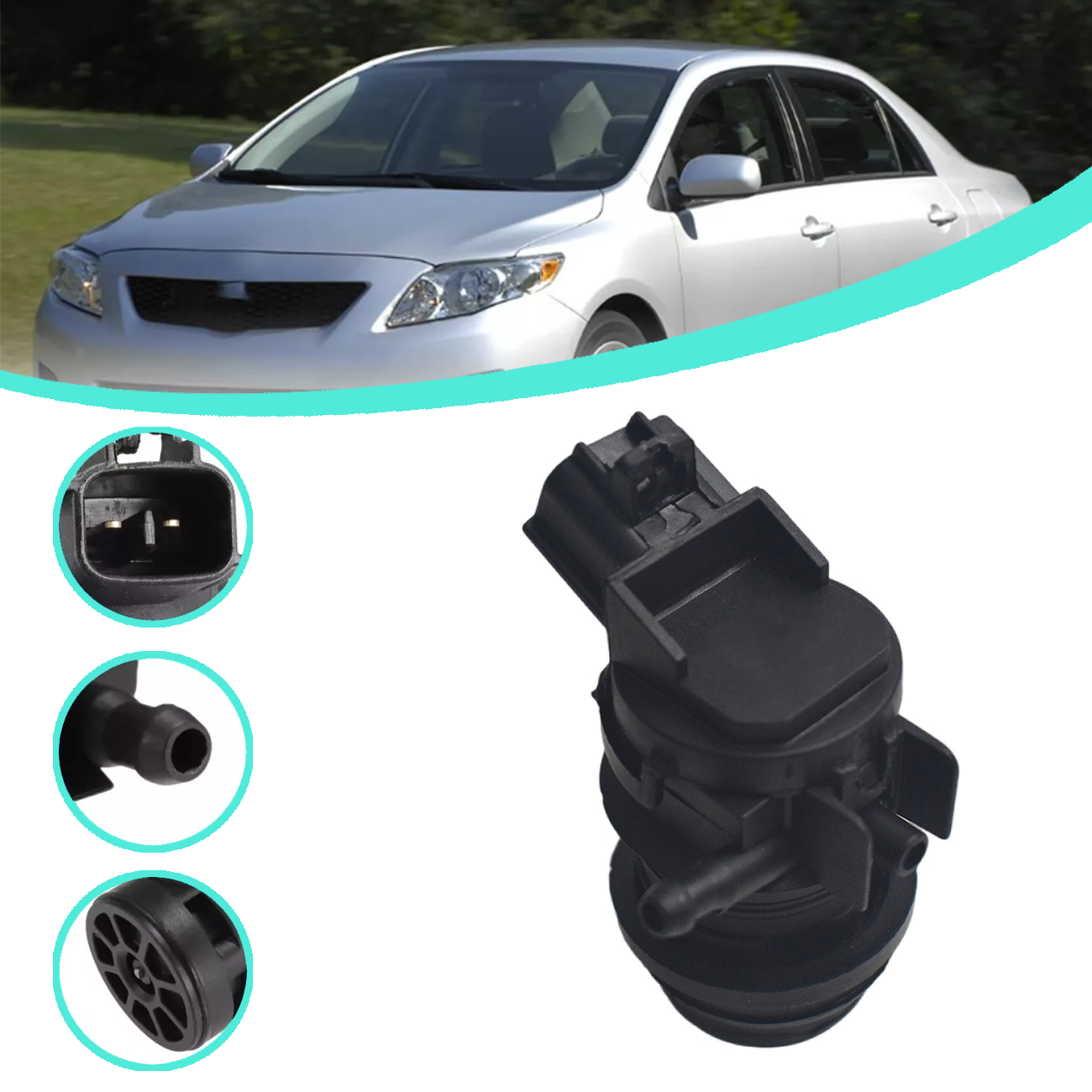 Windshield Washer Pump For Toyota Corolla Ford Lincoln Mercury Wiper ...