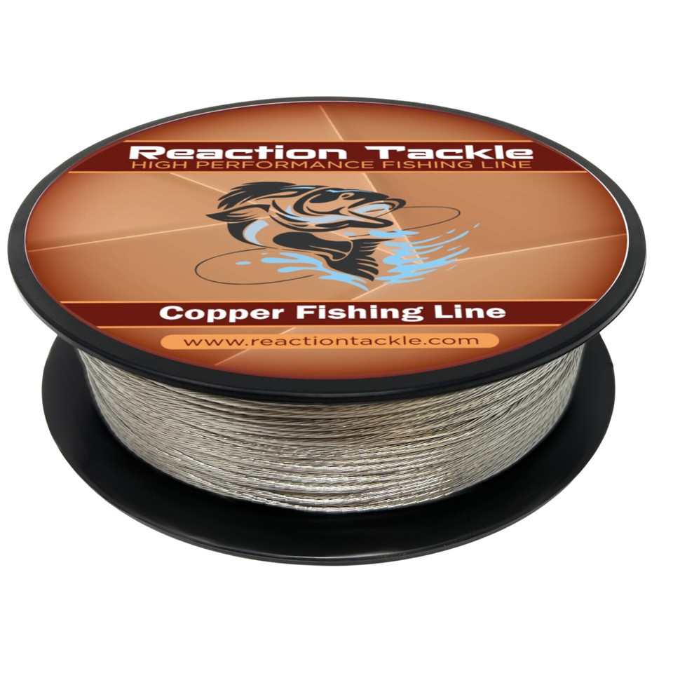 Reaction Tackle Copper Fishing Line - Trolling Wire - Tin Coated | eBay