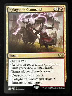 1x MTG Kolaghan's Command - Double Masters 2022 (2X2) #239 | eBay