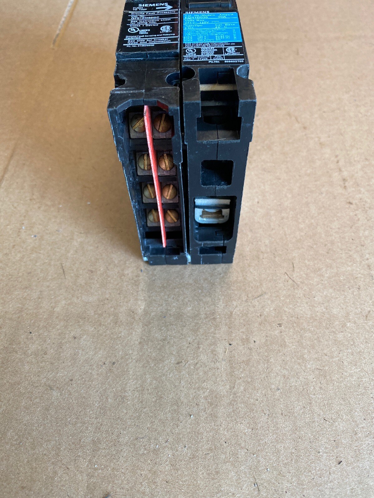 SIEMENS CIRCUIT BREAKER 30A GF01ED60BC W/ ED41B030 *NEW NO BOX * | eBay