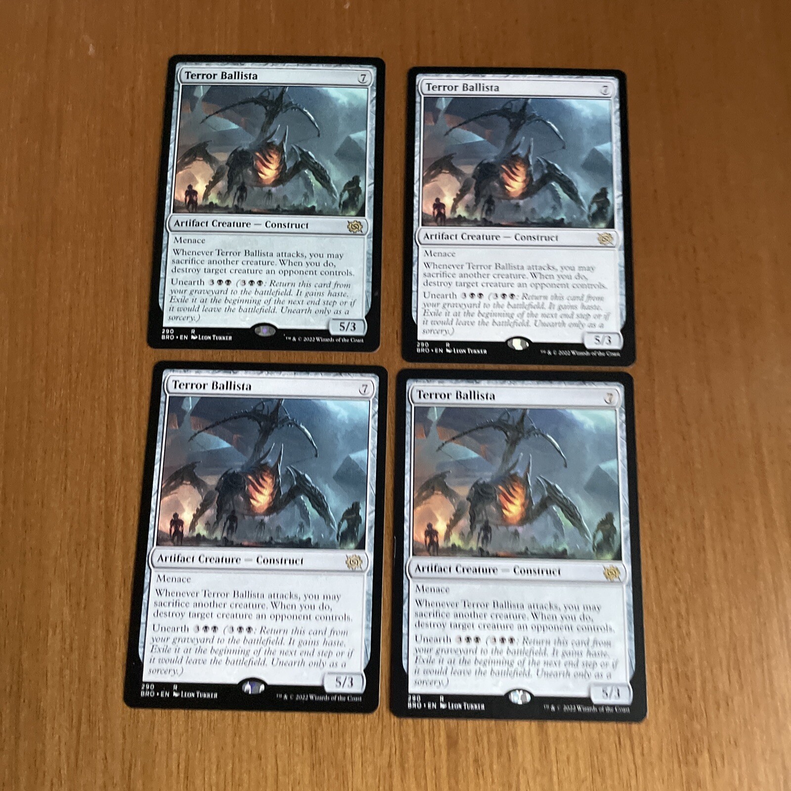 TERROR BALLISTA x4 mtg NM-M The Brothers War 4 Rare | eBay
