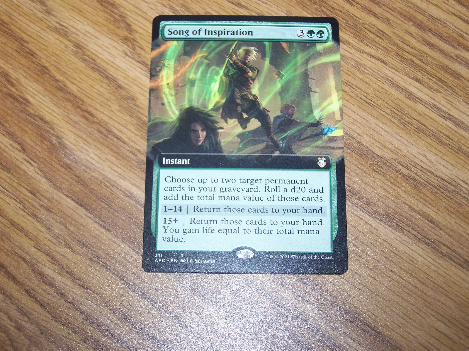 Song of Inspiration MTG Adventures in Forgotten Realms Extended Art | eBay