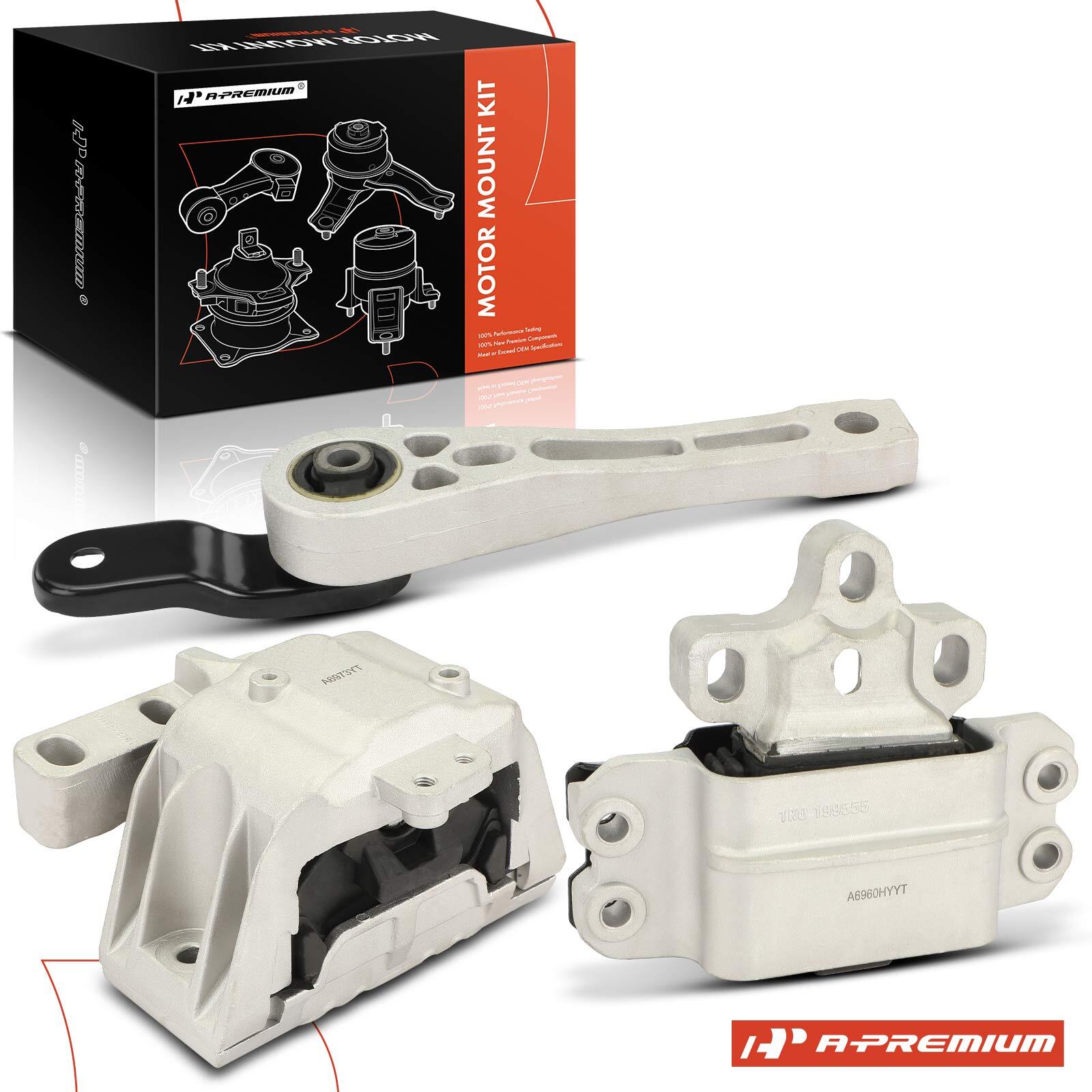 3x Engine & Transmission Mount for Audi A3 2006-2013 A3 Quattro VW ...