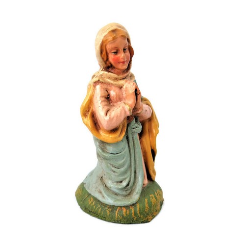 Vintage 1950's Nativity Creche THE VIRGIN MARY Figure 4 in. Made in ...