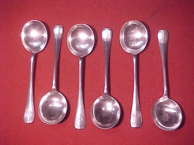WWI BRITISH REGIMENT "LIVERPOOL SCOTTISH" SPOONS ~ SET OF SIX ~ ESTATE ...