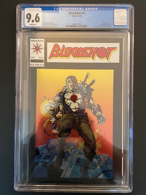 Bloodshot vol.1 #1 1993 1st Chromium Cover CGC 9.6 Valiant Comic Book ...