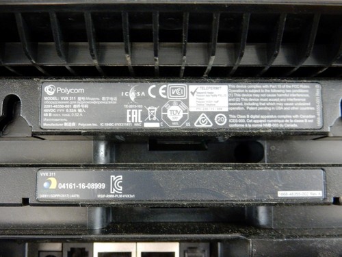 Polycom VVX 311 Business Phone System (2201-48350-001) for sale online ...
