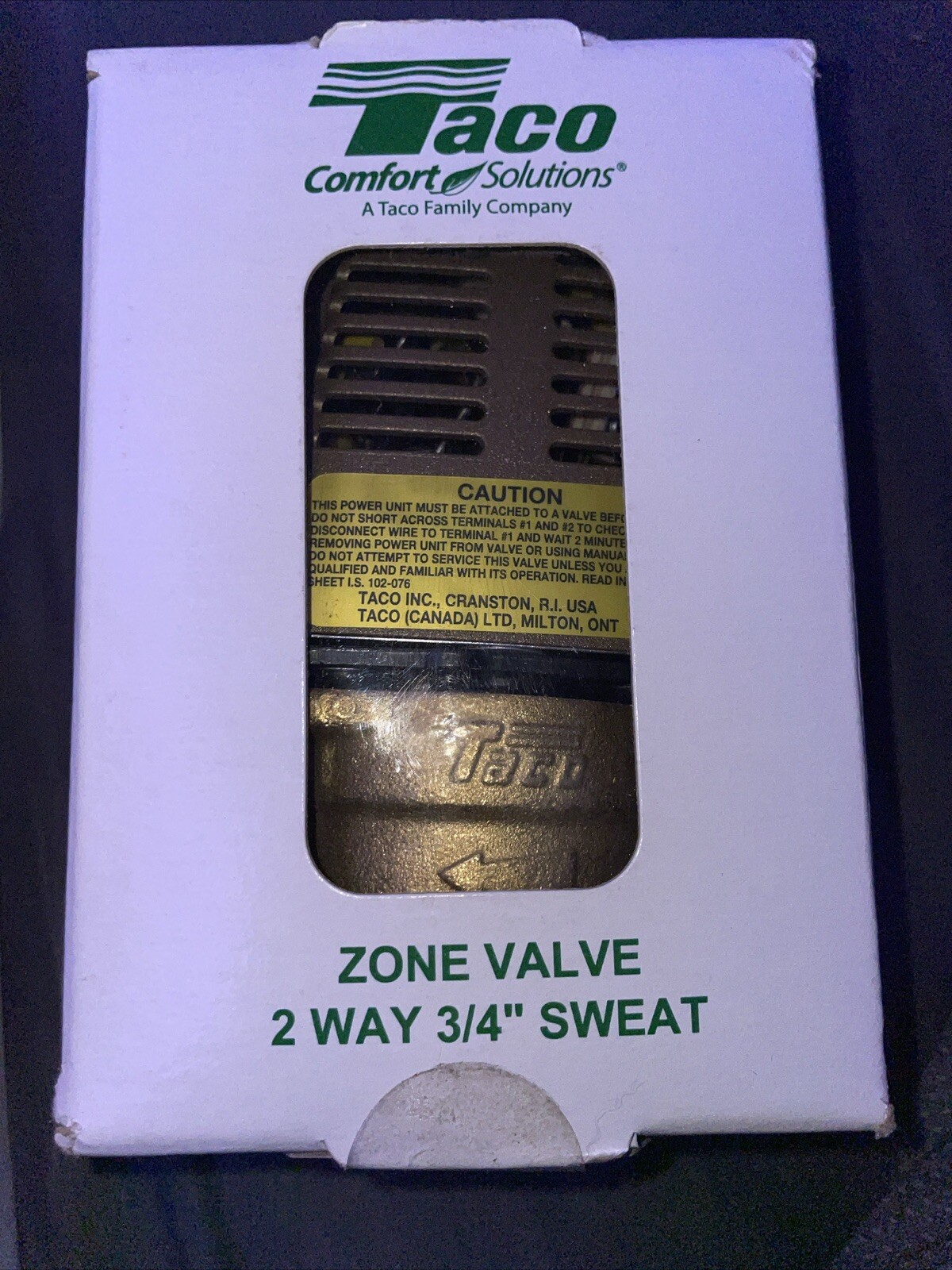 Taco 571-2 3/4 inch Sweat Zone Valve - Gold 687752025163 | eBay