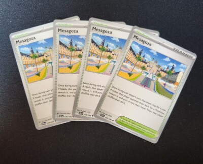 Mesagoza 4x Trainer Playset Stadium 178/198 Scarlet & Violet Base ...