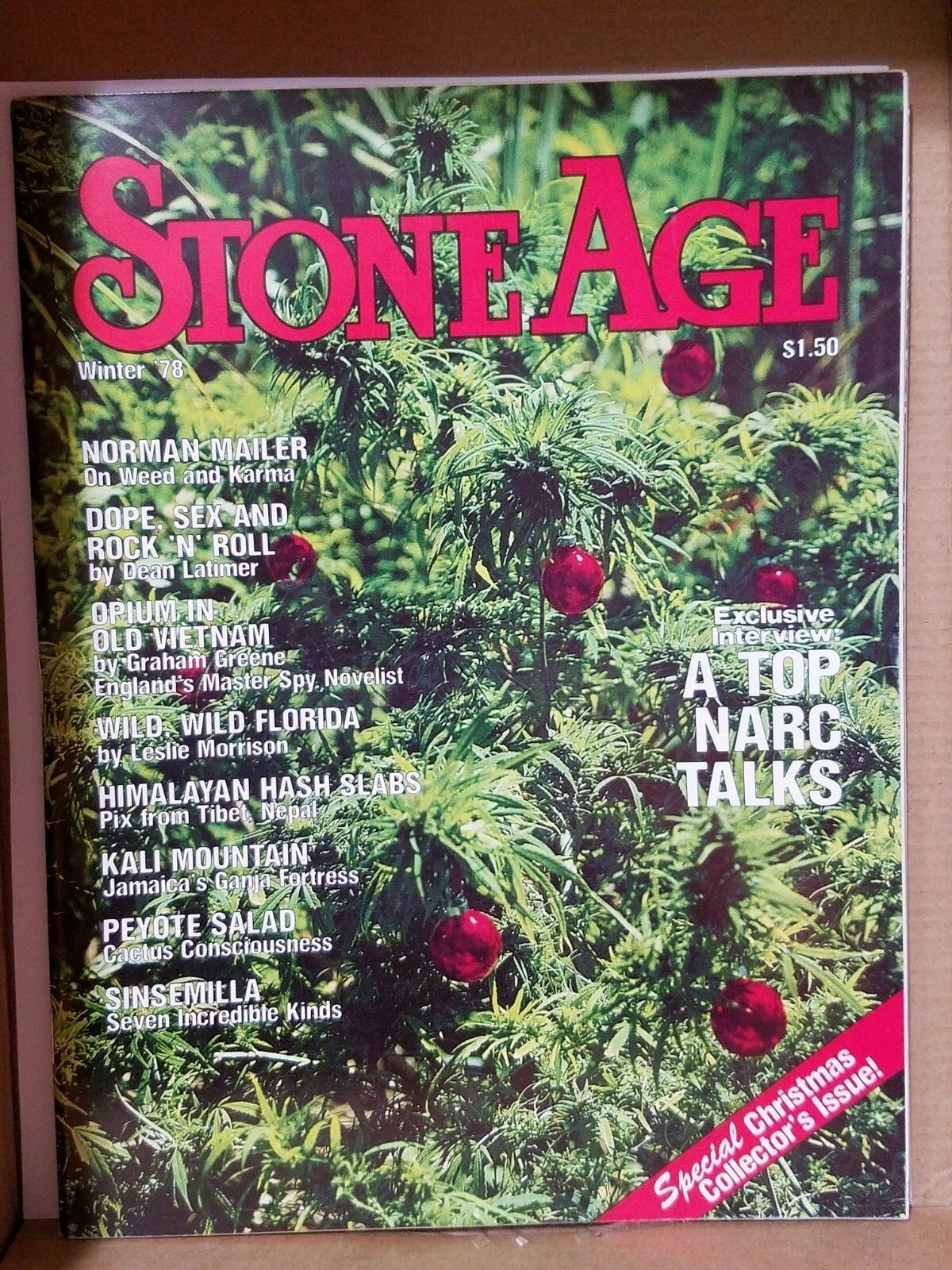 STONE AGE OPIUM VIETNAM VINTAGE WINTER 1978 MARIJUANA MAGAZINE #1 ...