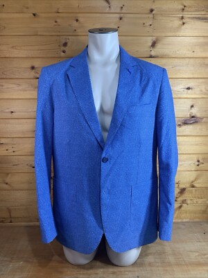 Tailorbyrd Mens 42R Blue Paisley Floral Performance Golf Blazer Sport ...