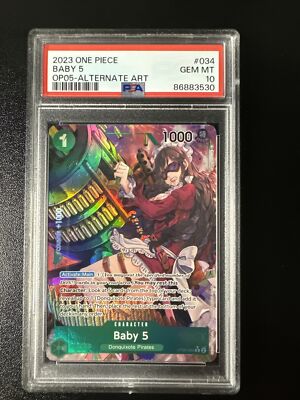 BABY 5 OP05-034 AA SR AWAKENING OF THE NEW ERA ONE PIECE ENGLISH PSA 10 ...