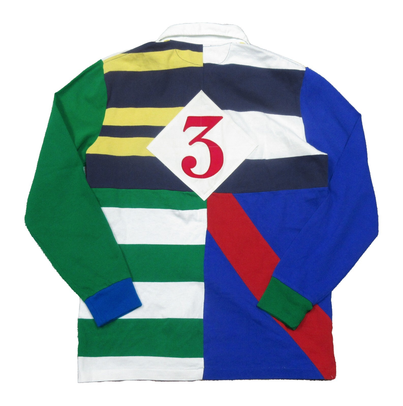 Polo Ralph Lauren Men's Newport Navy Classic Fit Patchwork Jersey Rugby ...