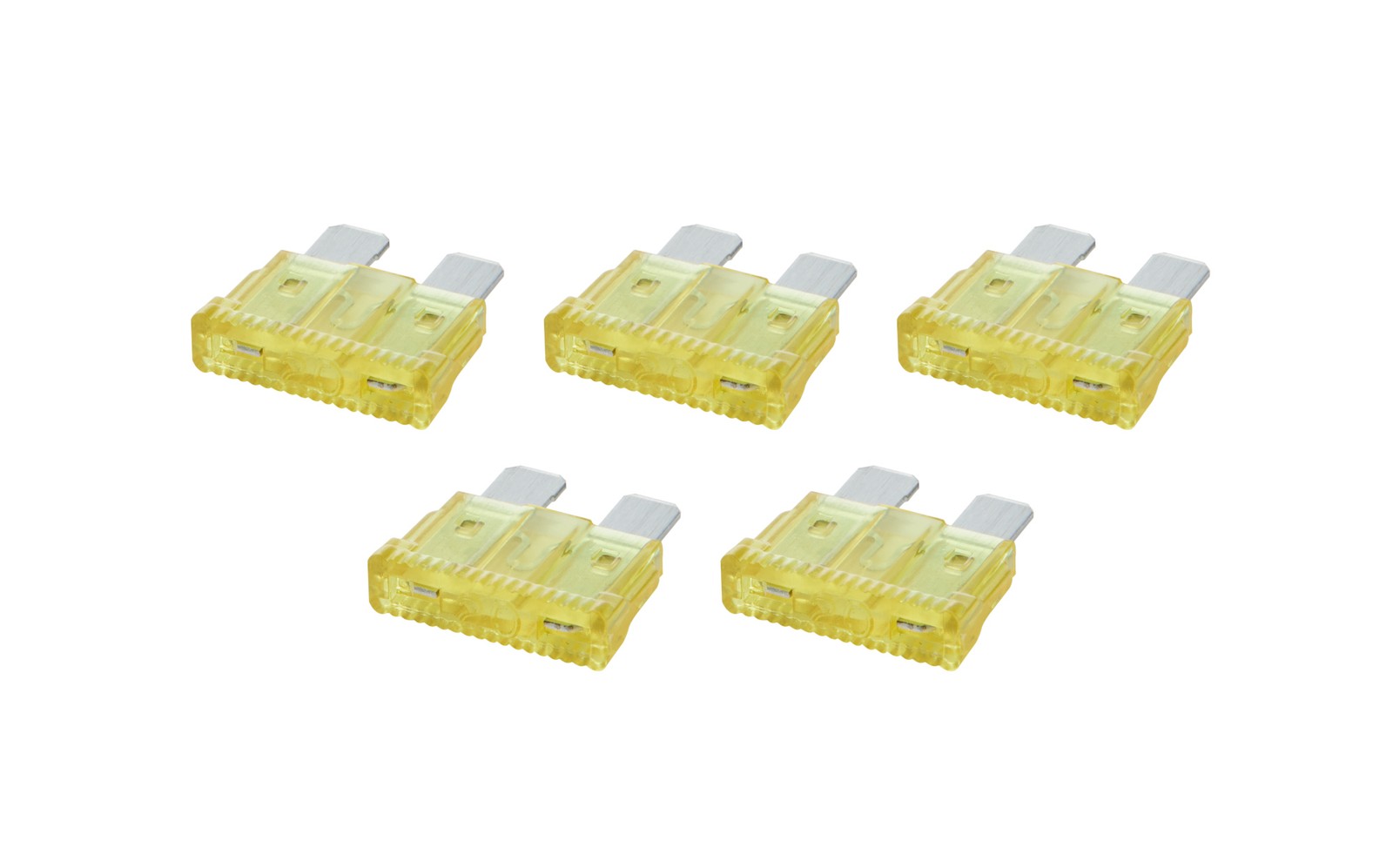 Allstar ALL76367, Set of 5 Yellow Plastic Atc/Ato Fuse 20 Amp 5Pk ...
