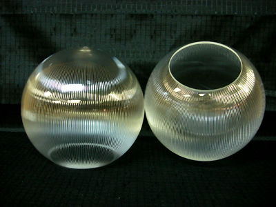 10" Clear Prism Plastic Acrylic Round Sphere Globe for Post Light 5.25 ...