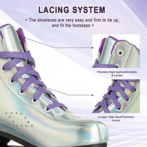 Jessie Roller Skates for WomenPU Leather Roller Skates Adjustable ...