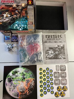 Risk 2210 AD Board Game Avalon Hill 2007 Opened Never Used all parts ...