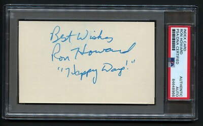 Ron Howard signed autograph Vintage 3x5 The Andy Griffith Show / Happy ...